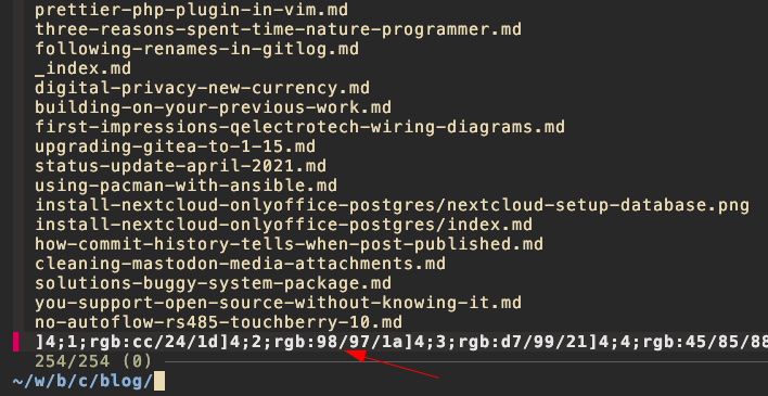 Peter Babič - Fix color code data in fzf neovim